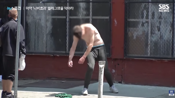 "미국서나 보던 마약 좀비?"…SNS 달군 영상 속 남성 검거